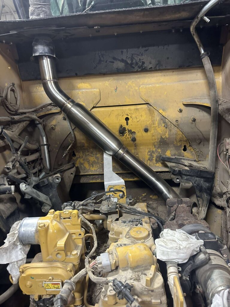 Cat 299 DPF Replacement Pipe with Muffler (SCR model only) - TM AG Tuning
